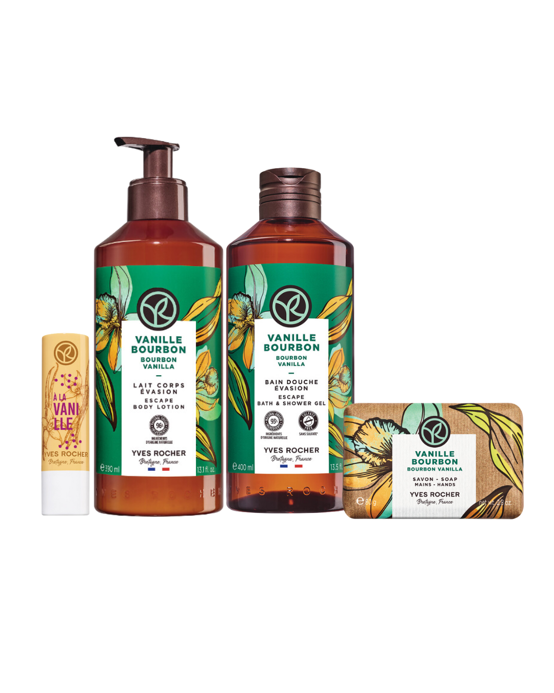 vanilla bath set - 4 items - Yves Rocher Jordan