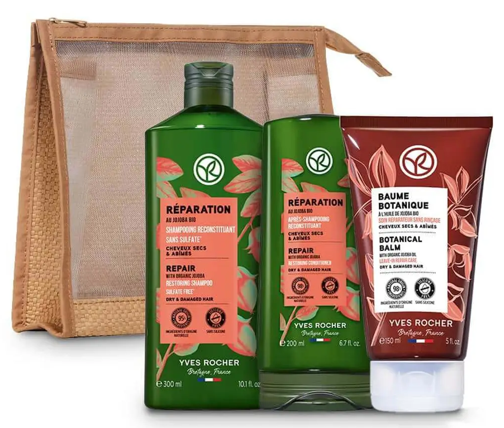 مجموعة العناية بالشعر الجاف والمتقصف - Yves Rocher Jordan